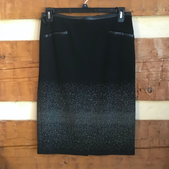 Basler | Skirts | Basler Blackwhite Ombre Pencil Skirt | Poshmark